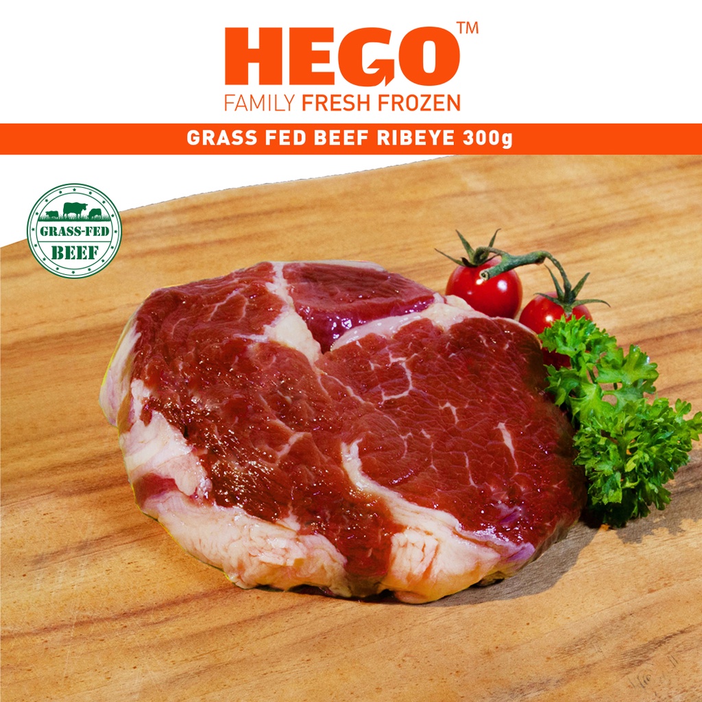 Hego | Grass Fed Beef Ribeye 300g | Chilled | Shopee Singapore