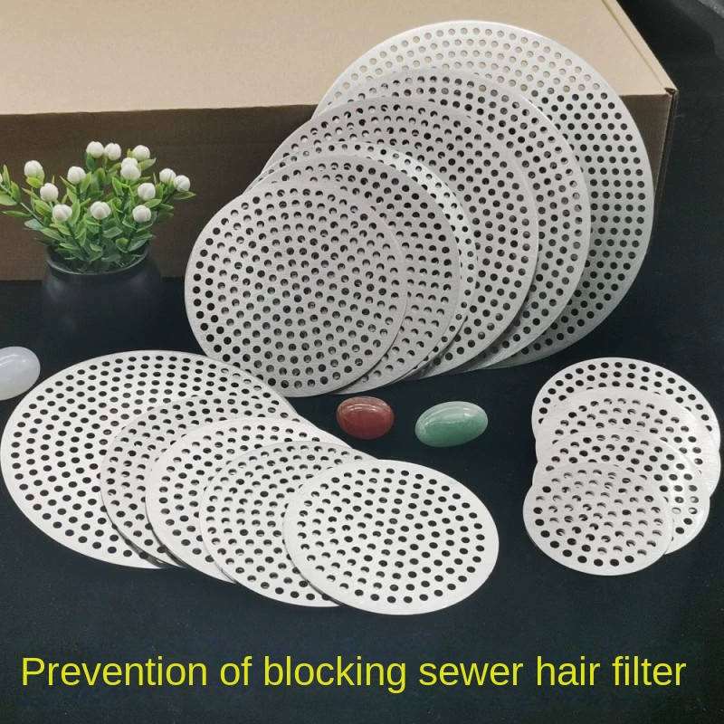 304 Stainless Steel Round Floor Drain Cover Hair Filter Mesh Bathroom ...