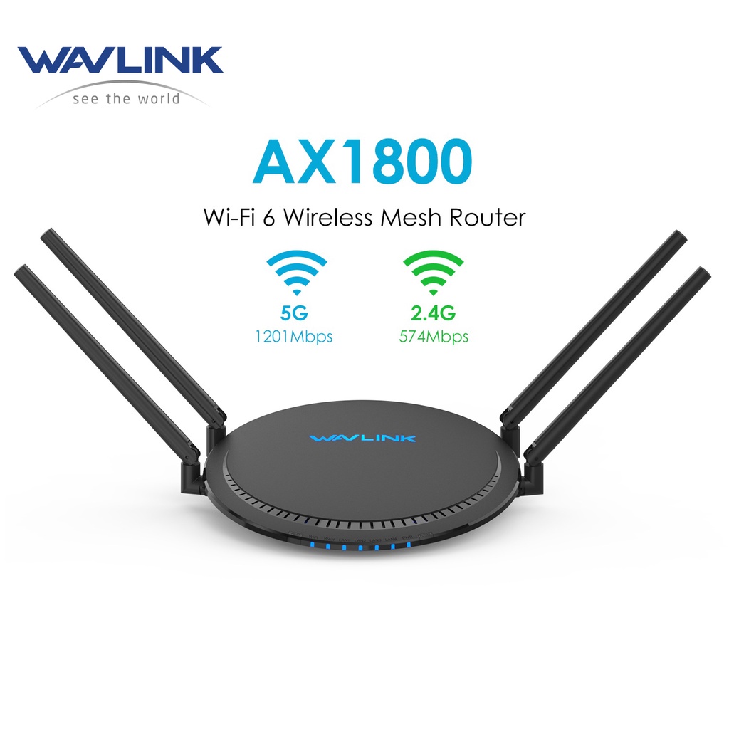 Wavlink AX1800 WiFi 6 Mesh Router Dual Band 2.4GHz+5GHz 1800Mbps ...