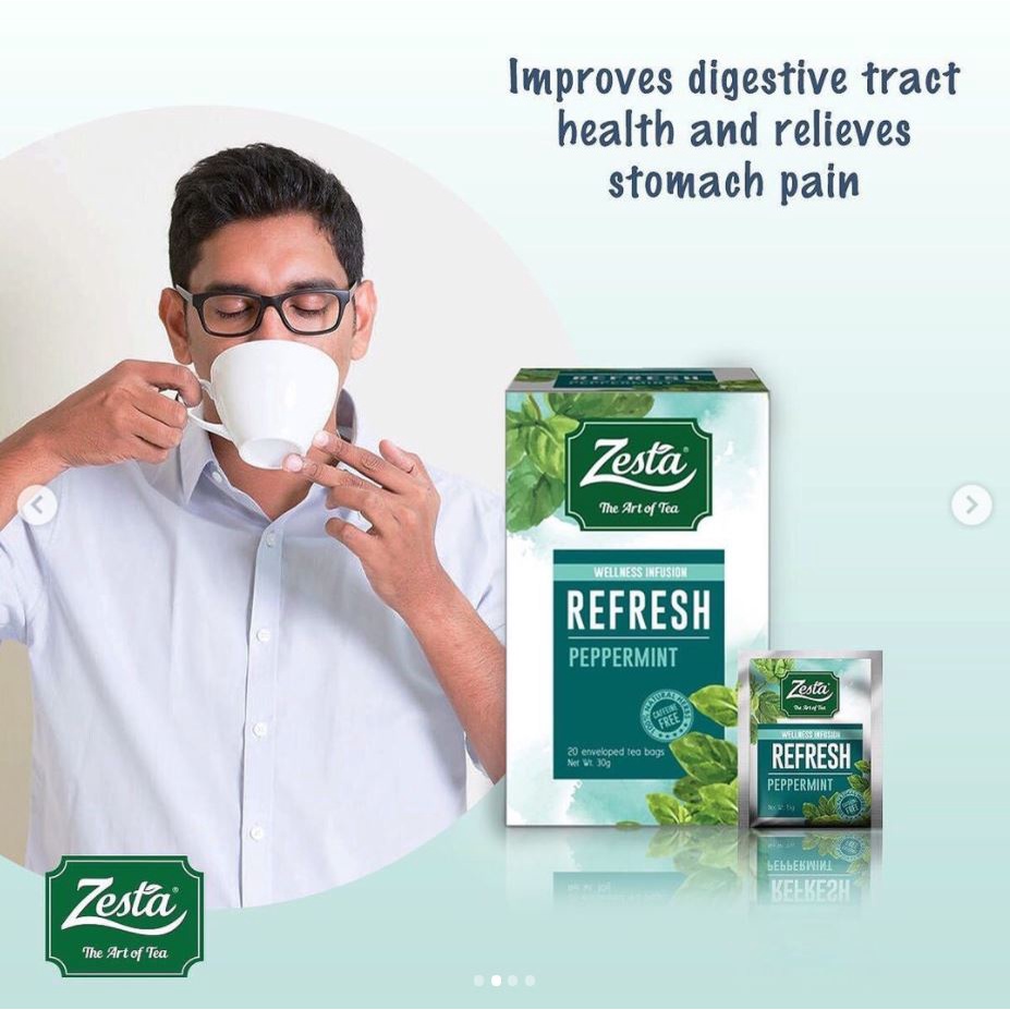 Zesta Refresh Peppermint (Wellness Infusion) - 20 Enveloped tea bags ...