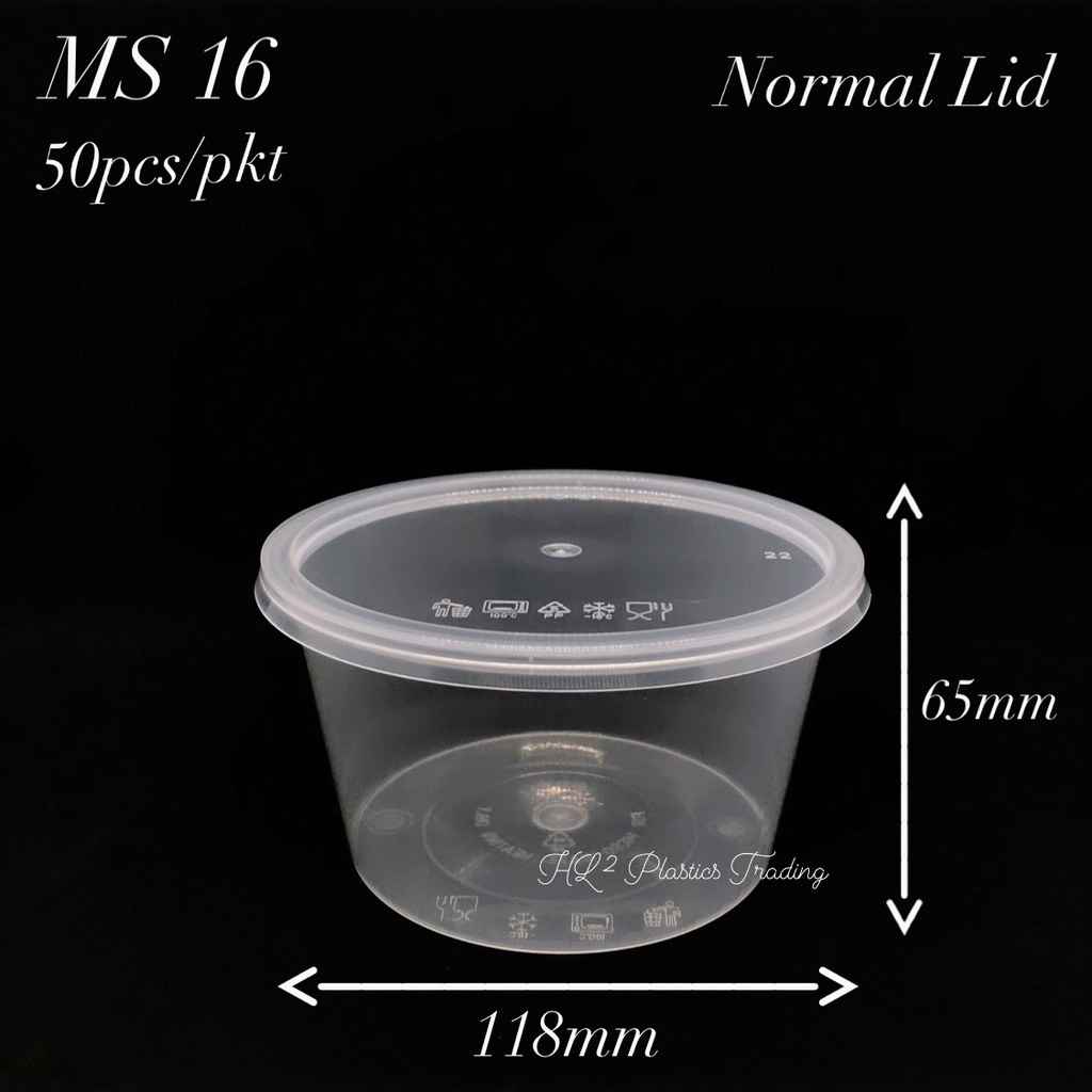MS Venture - Microwave Round Container MS 16 Normal & Raised Height ...