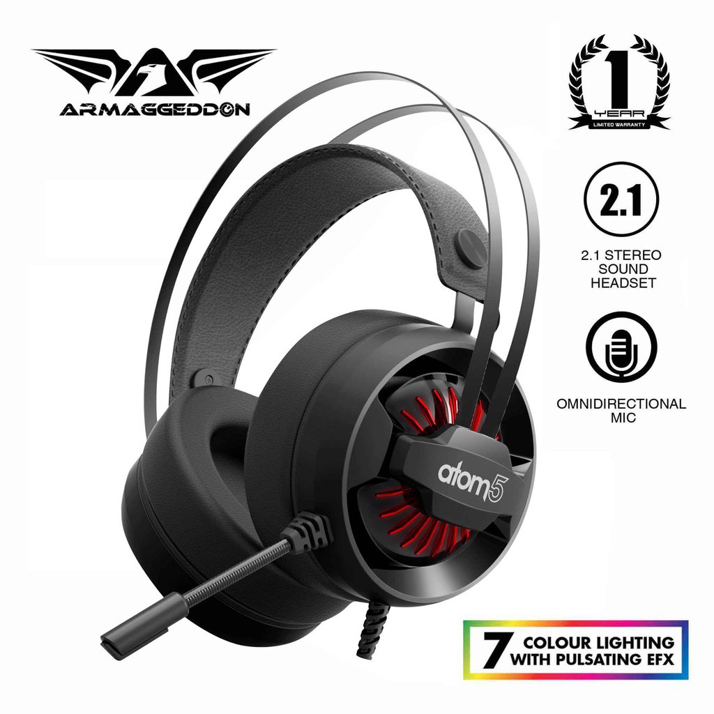 ARMAGGEDDON ATOM 5 (2.1 GAMING HEADSET) | Shopee Singapore