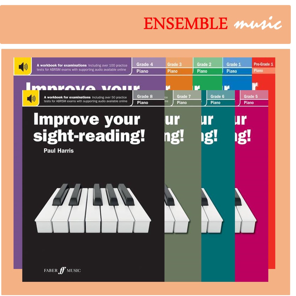Improve your sight-reading! Piano Pre-Grade 1, Grade 1, Grade 2, Grade ...