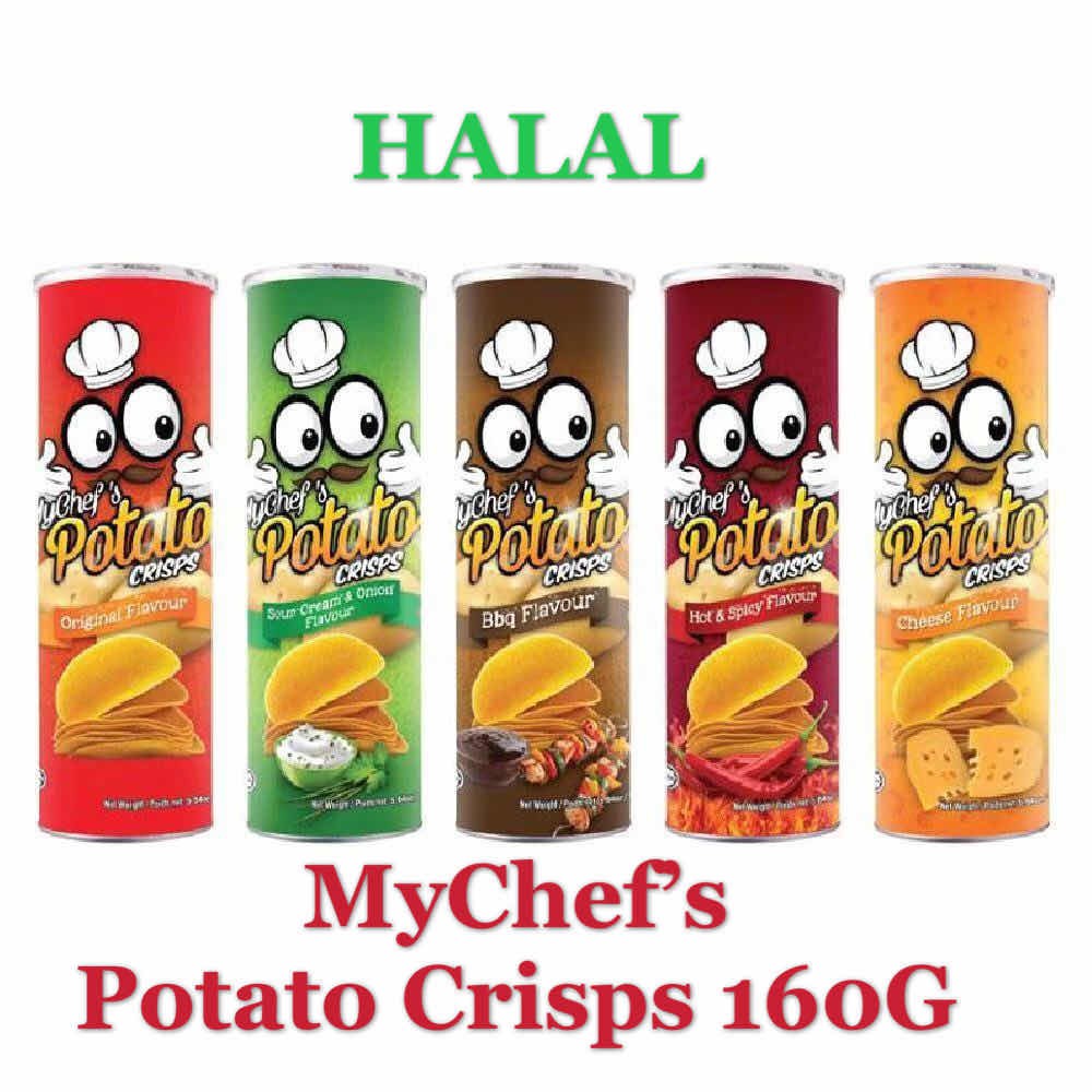 HALAL MyChef's Potato Crisps 160G | Shopee Singapore