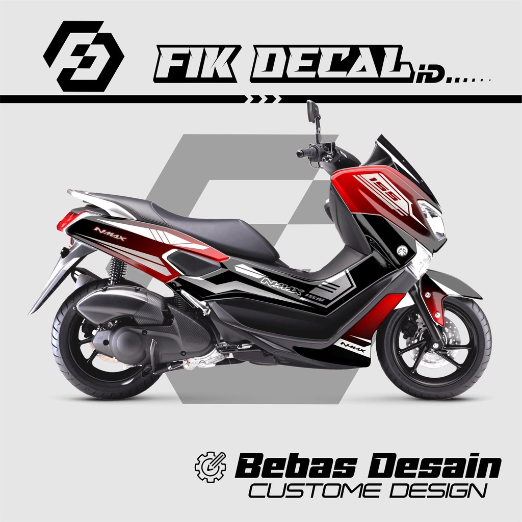 MERAH Decal sticker old Nmax motorcycle sticker/ latest 2022 Nmax/ FULL ...