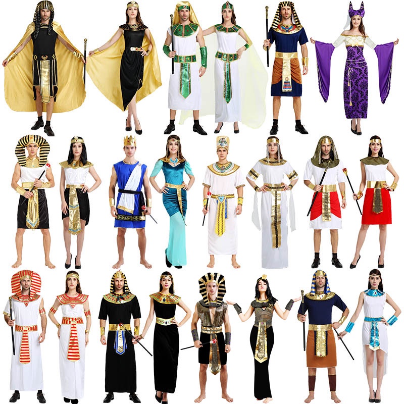 Costume Women Ancient Egyptian Clothes Adult Halloween Party Cosplay Egypt Queen Egyptian