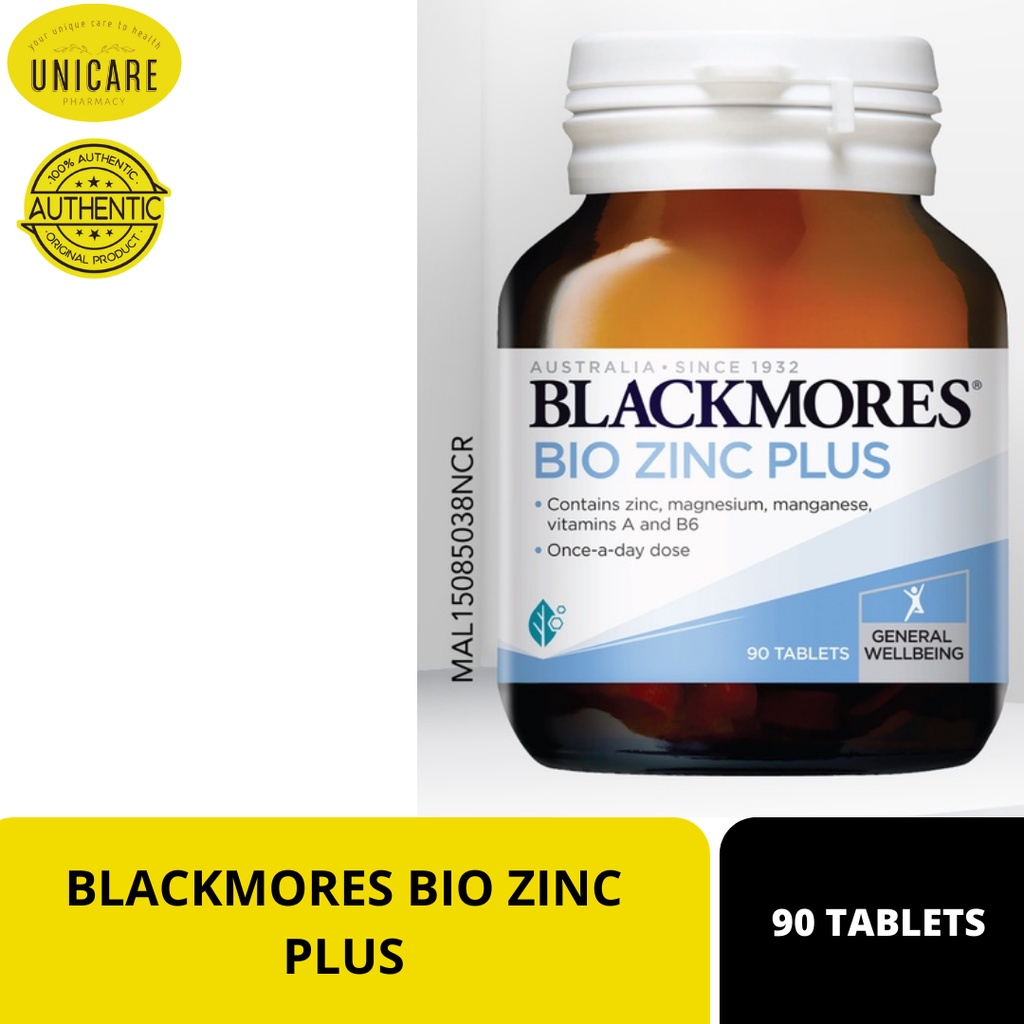 BLACKMORES BIO ZINC PLUS (90 TABLETS) | Shopee Singapore