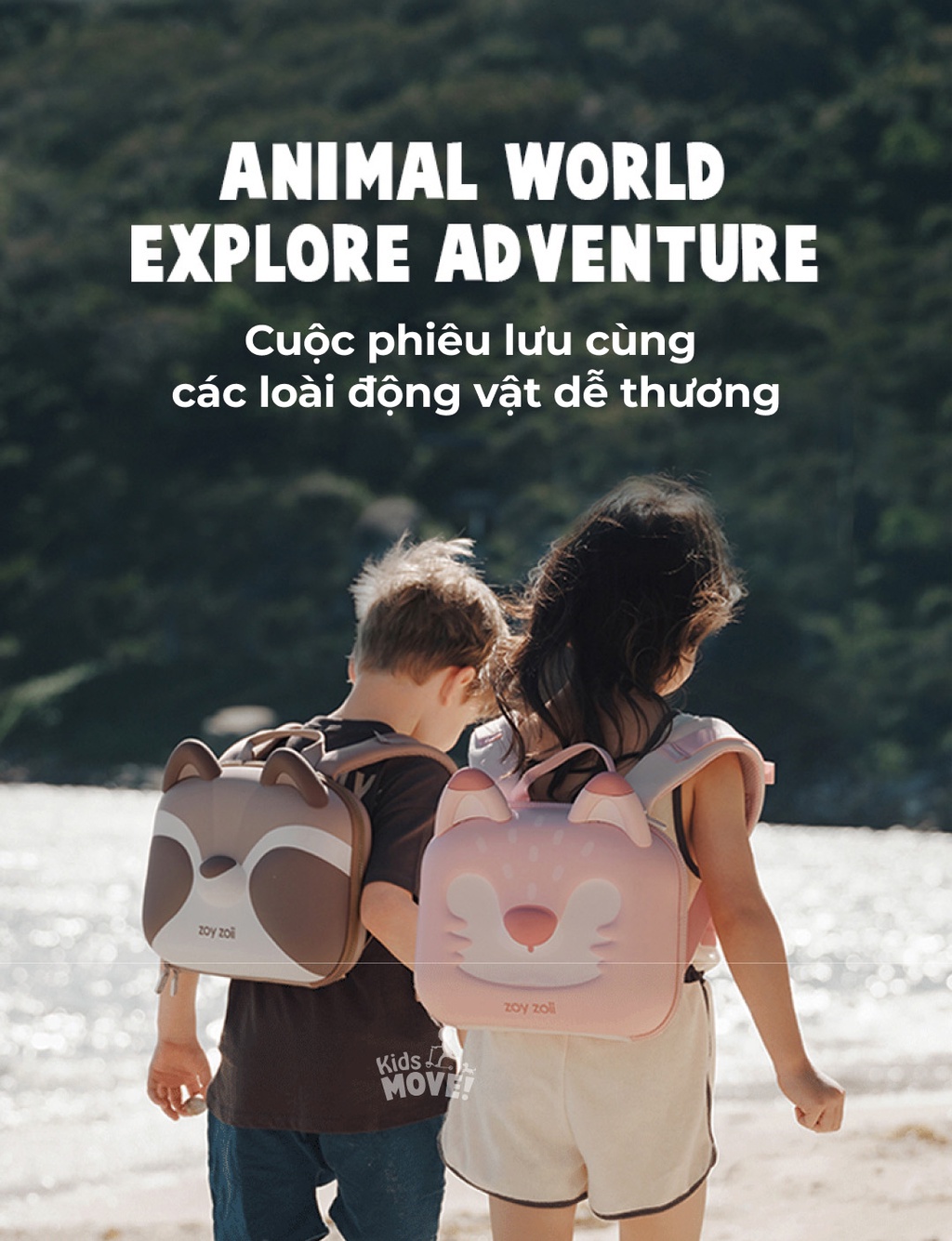 Genuine Zoyzoii backpack for preschool children with animal shape, new ...