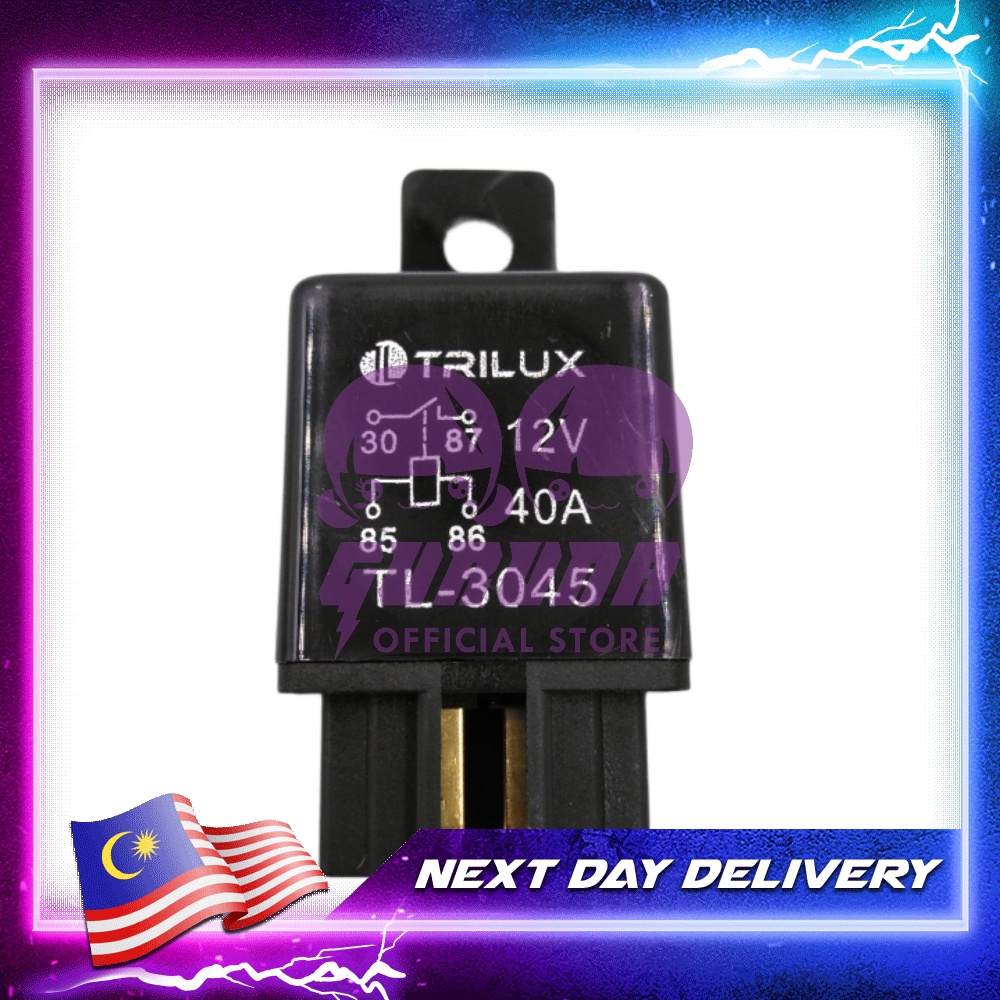 12V 24V Lamp Relay Proton Saga Wira Kancil Aircond Relay Fuel pump ...