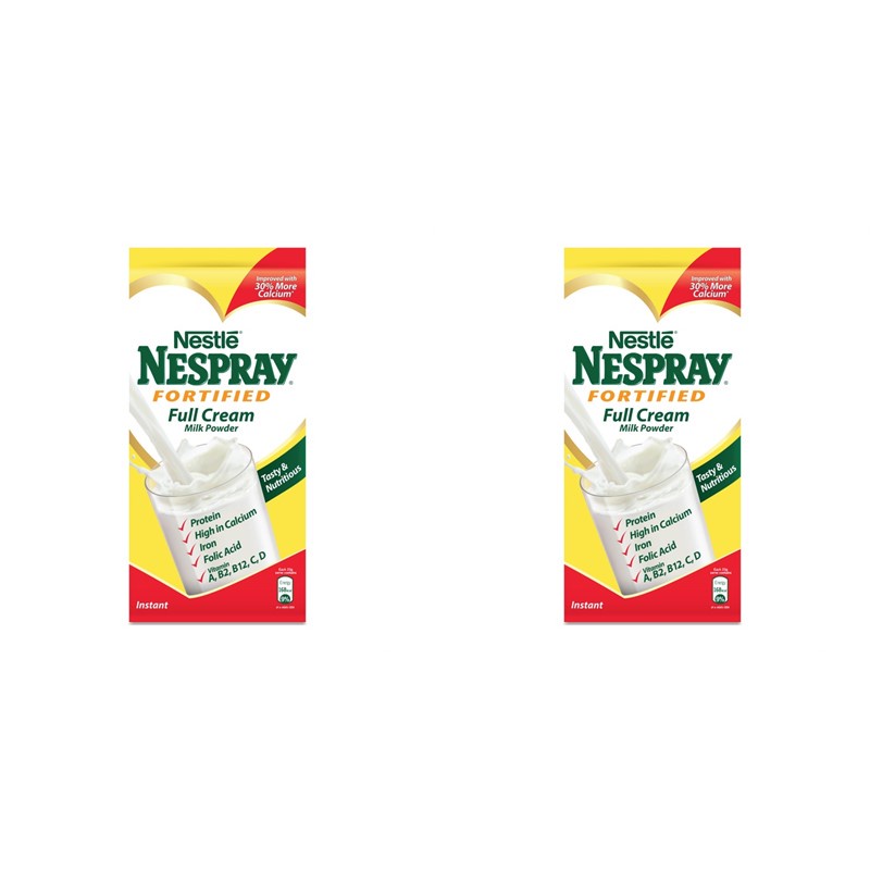 [Bundle of 2] Nespray Instant Fortified Full Cream Milk Powder 600g ...