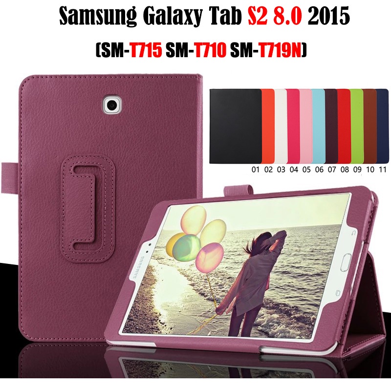 For Samsung Galaxy Tab S2 S 2 8.0 (2015) SM-T715 SM-T710 SM-T719N SM-T719 Case Magnetic Smart PU ...