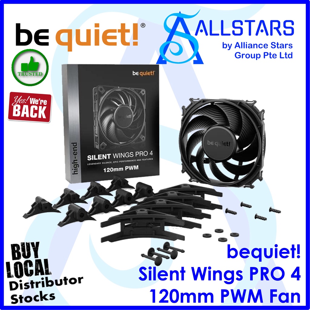 be quiet! / bequiet! Silent Wings PRO 4 120mm PWM Fan / 3000rpm (BL098 ...