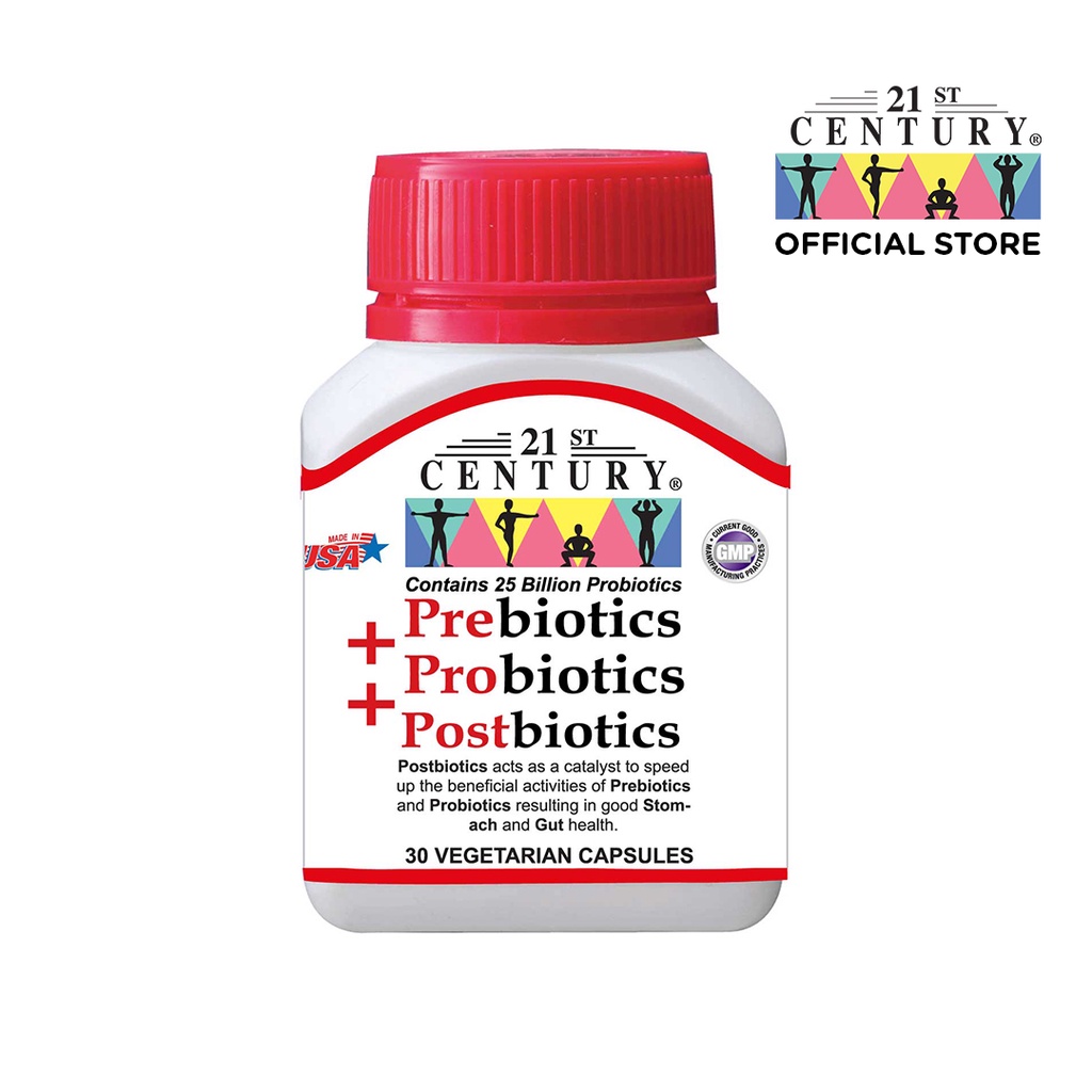 21st Century Prebiotics + Probiotics + Postbiotics (3-in-1 formula for ...