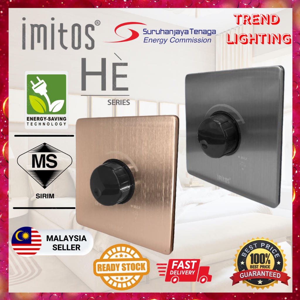 IMITOS HE Socket and Wall Switch Modern Switch Design 250W Dimmer 1000W ...