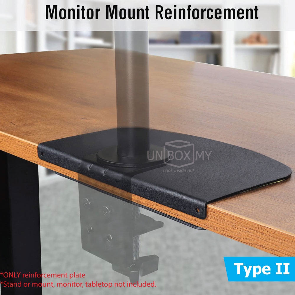 Steel Reinforcement Plate for mounting clamp Monitor Mount Stand desk ...