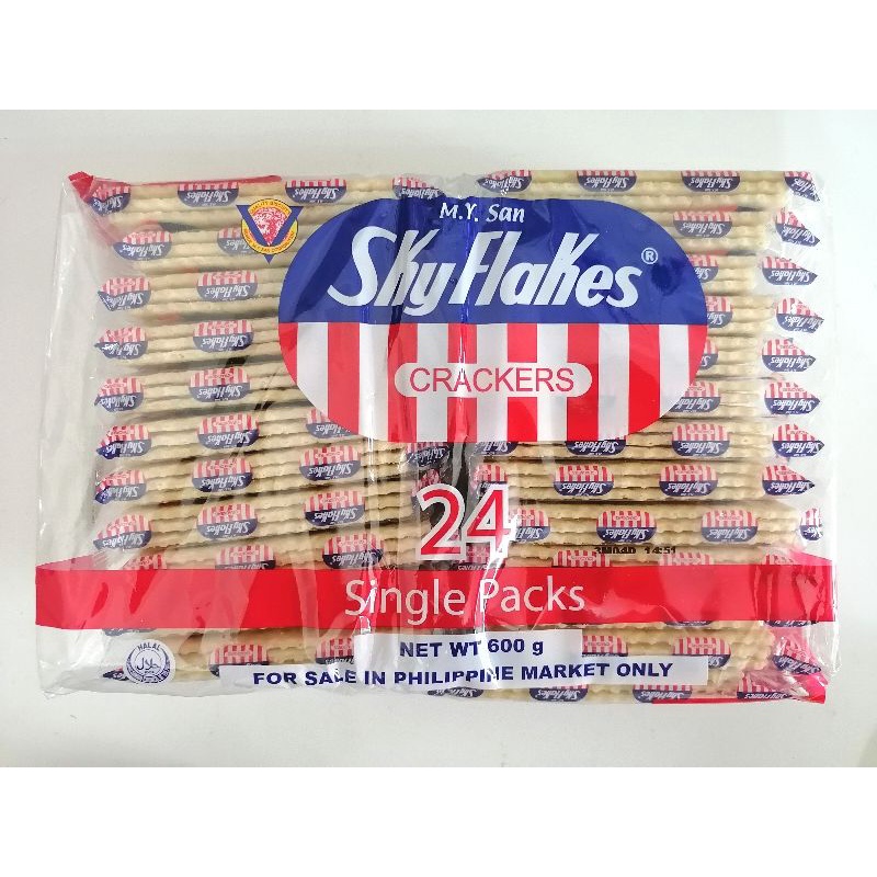 SKY FLAKES PLAIN 10 Pcs and 24 Pcs (HALAL) | Shopee Singapore