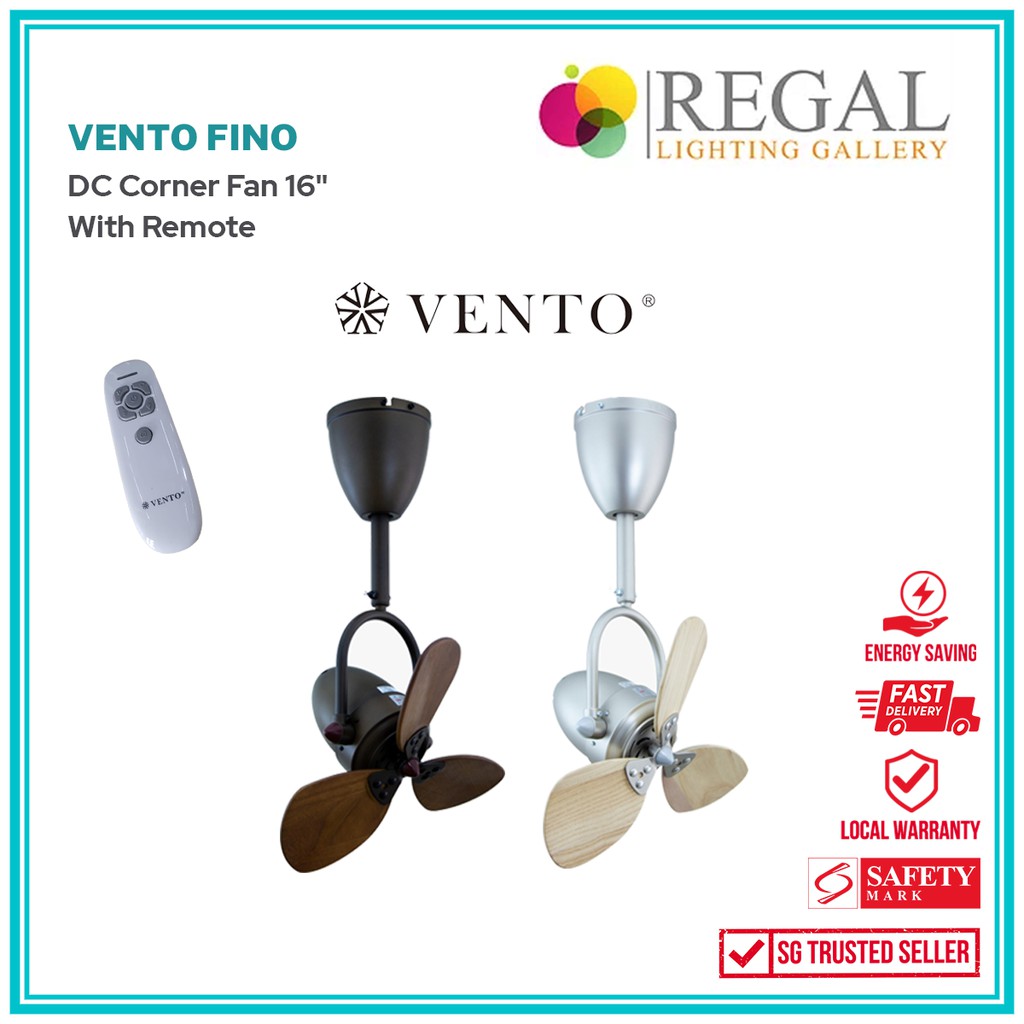 [Free Shipping] Vento Fino 16" DC Corner Fan with Remote - Regal ...