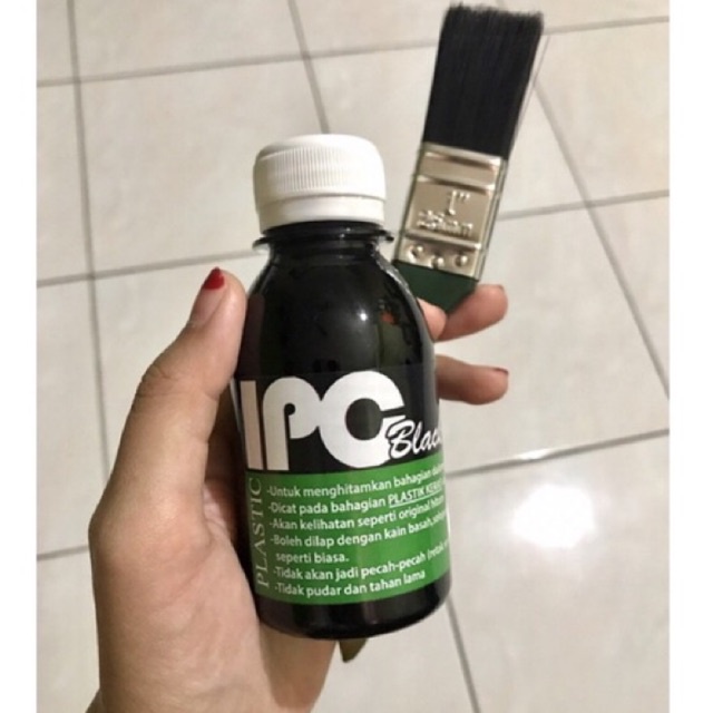 IPC Black Paint for Hard Plastic honda/myvi/motor/wira/kancil | Shopee ...