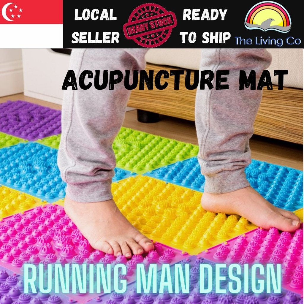Running Man Acupuncture Mat Healthy Foot Massage Reflexology Blood ...