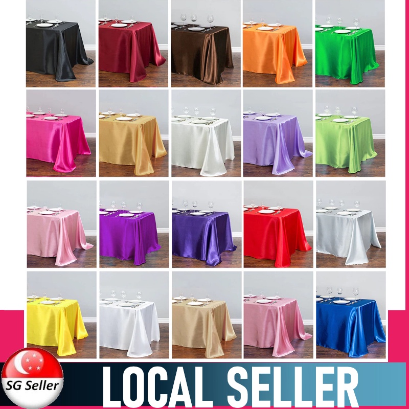 Premium Quality Satin Table Cloth | Size of TableCloth is 228cm x 335cm ...
