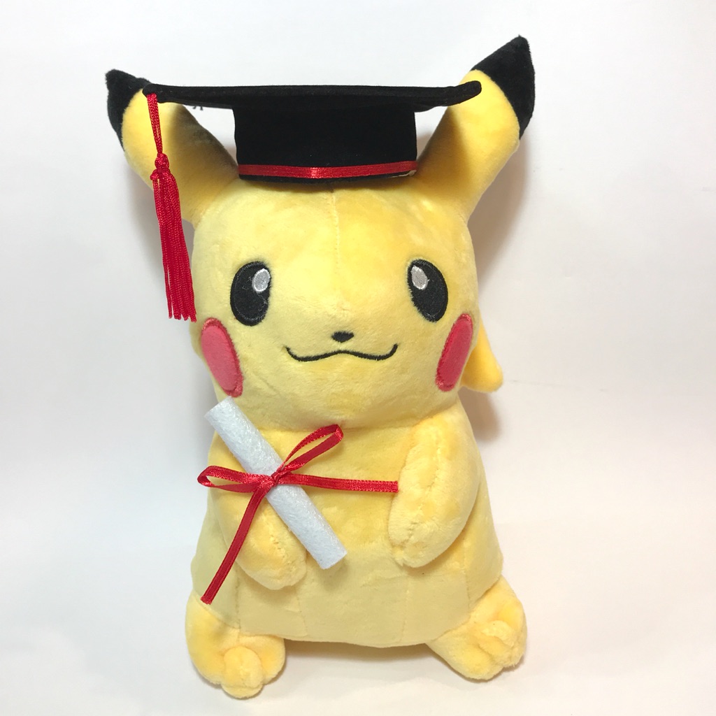 Pokemon Pikachu Graduation Plush | Shopee Singapore