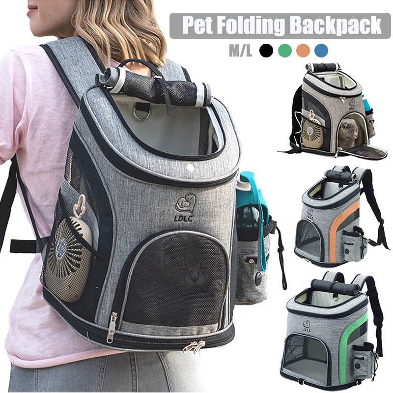 M/L Outdoor Cat Backpack Travel Bag Pet Carrier for Small Dogs Puppy ...
