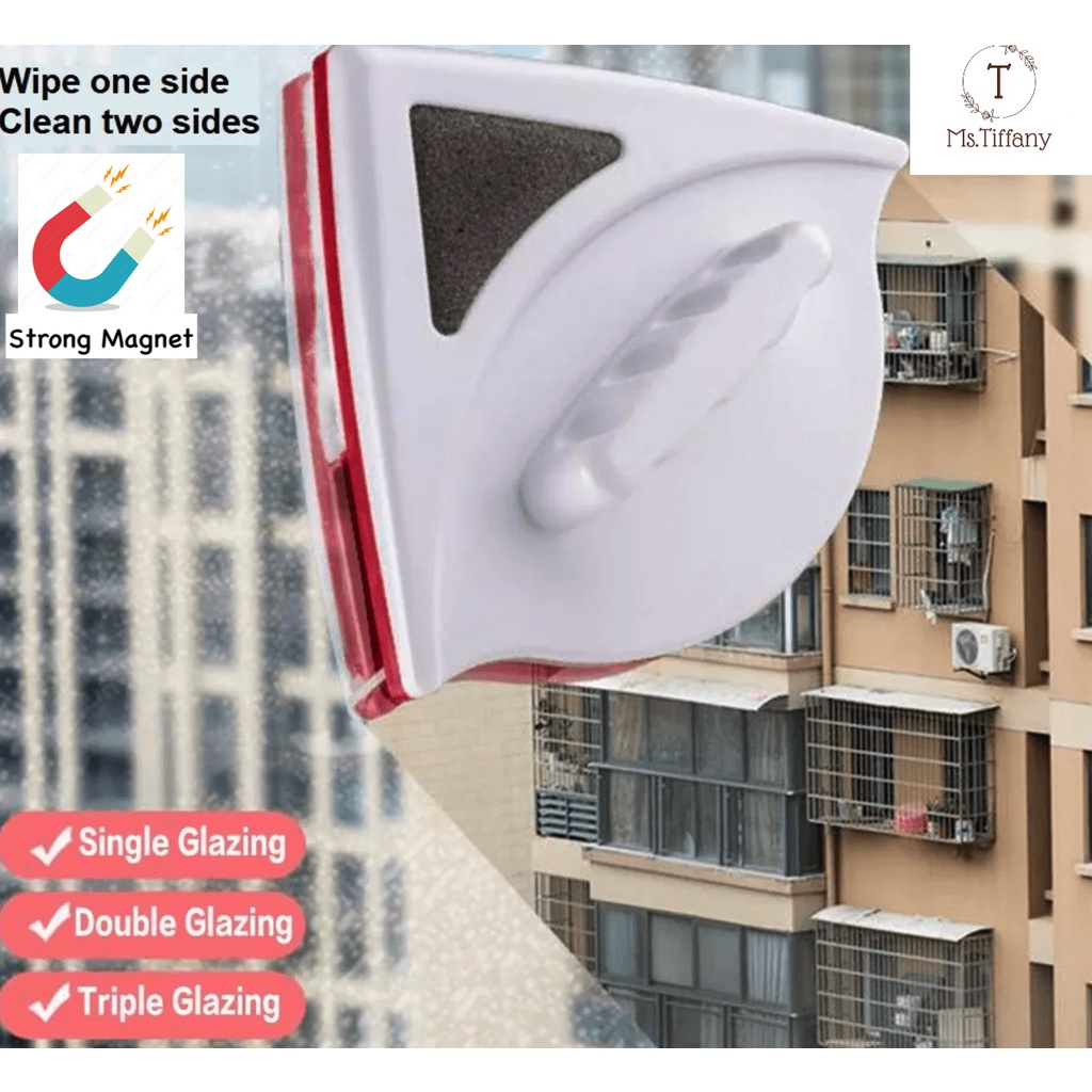 [SG Stock] Double-sided Magnetic Window Glass Cleaner - Water Wiper ...