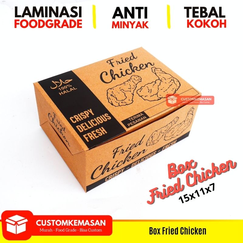 Fried Chicken Box / Fried Chicken Box / Fried Chicken Packaging / Fried ...