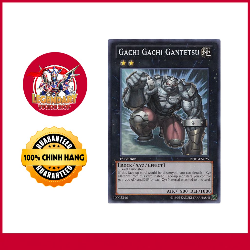 [Original Yugioh Card] 'Gachi Gachi Gantetsu' | Shopee Singapore