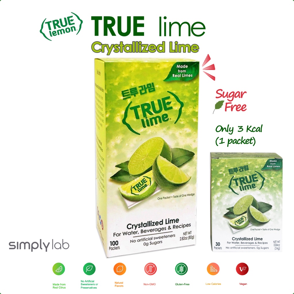 [True Lime]Crystalized Pure Lime Powder, Zero Calories for Water ...