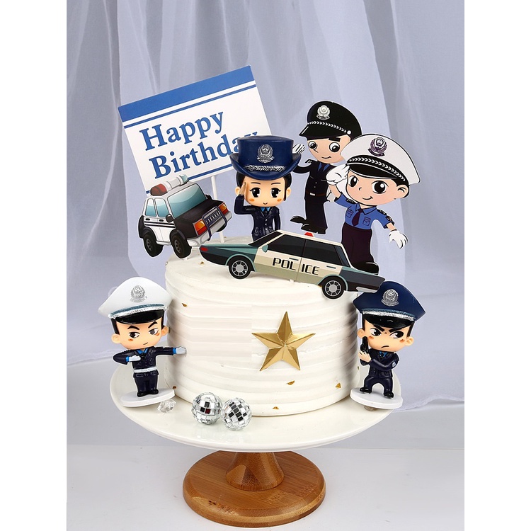 Police Figurines / Cake Toppers Set | Shopee Singapore