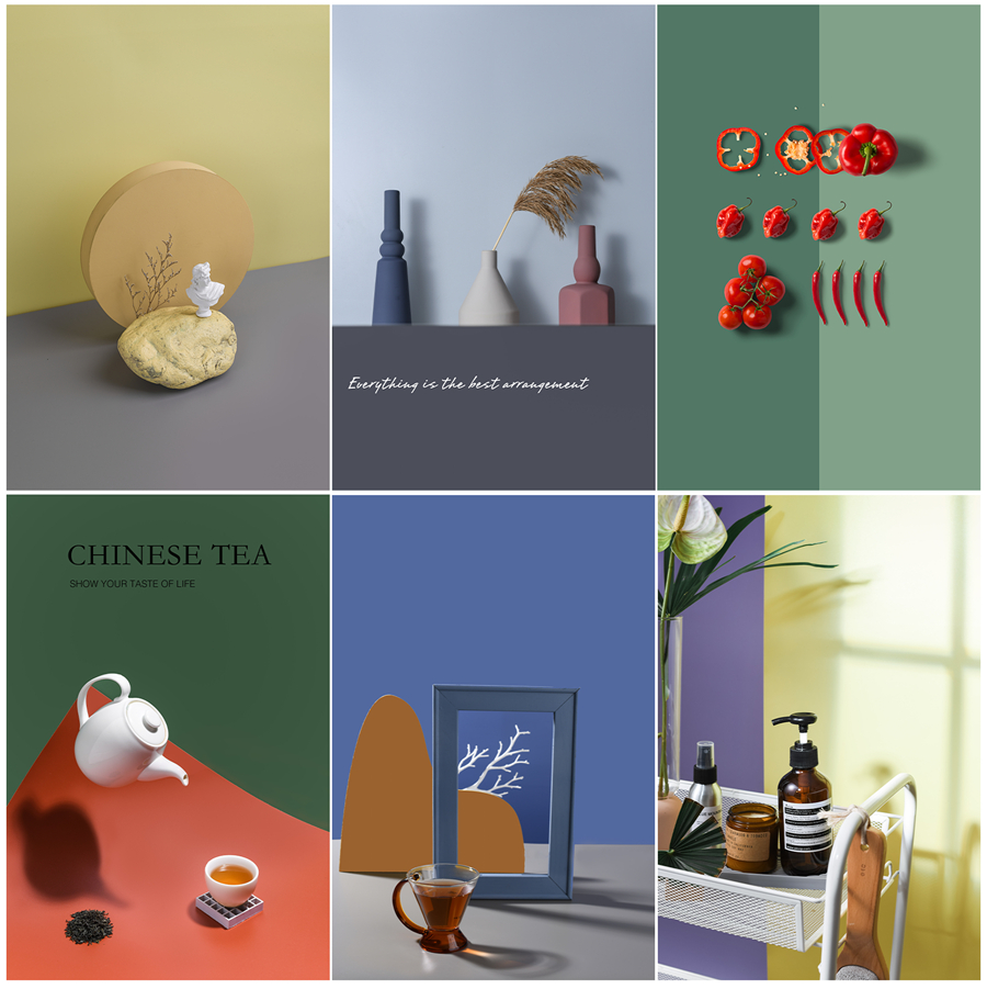 Photography Background Paper Matte PVC Morandi Color Photography ...