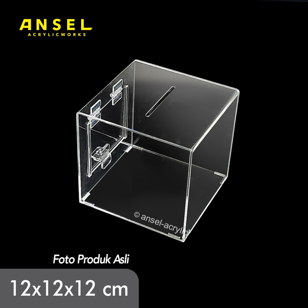 ANSEL Acrylic Suggestion Box - Charity / Tips / Donation Box - 12x12x12 ...