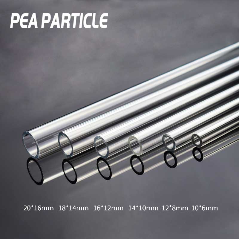 pc water cooling Transparent Hard Tubes 50cm OD 10mm 12mm 14mm 16mm ...