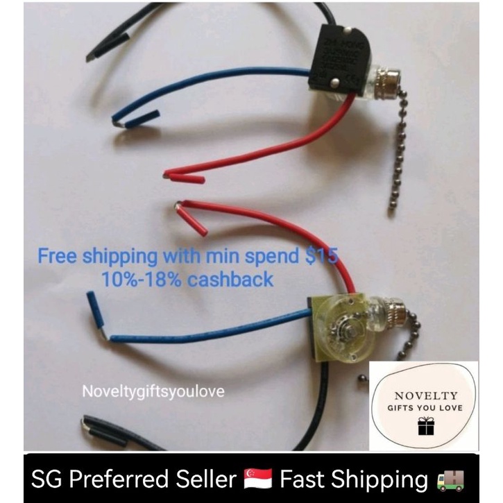 [SG Seller 🇸🇬] Fan Light Switch/Pull Switch/Ceiling Fan Switch | Shopee ...