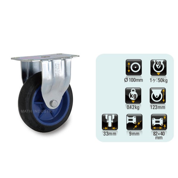 PRESTAR Replacement Wheel Set 100mm 4" [Plate Size 82 x 40mm] for ...