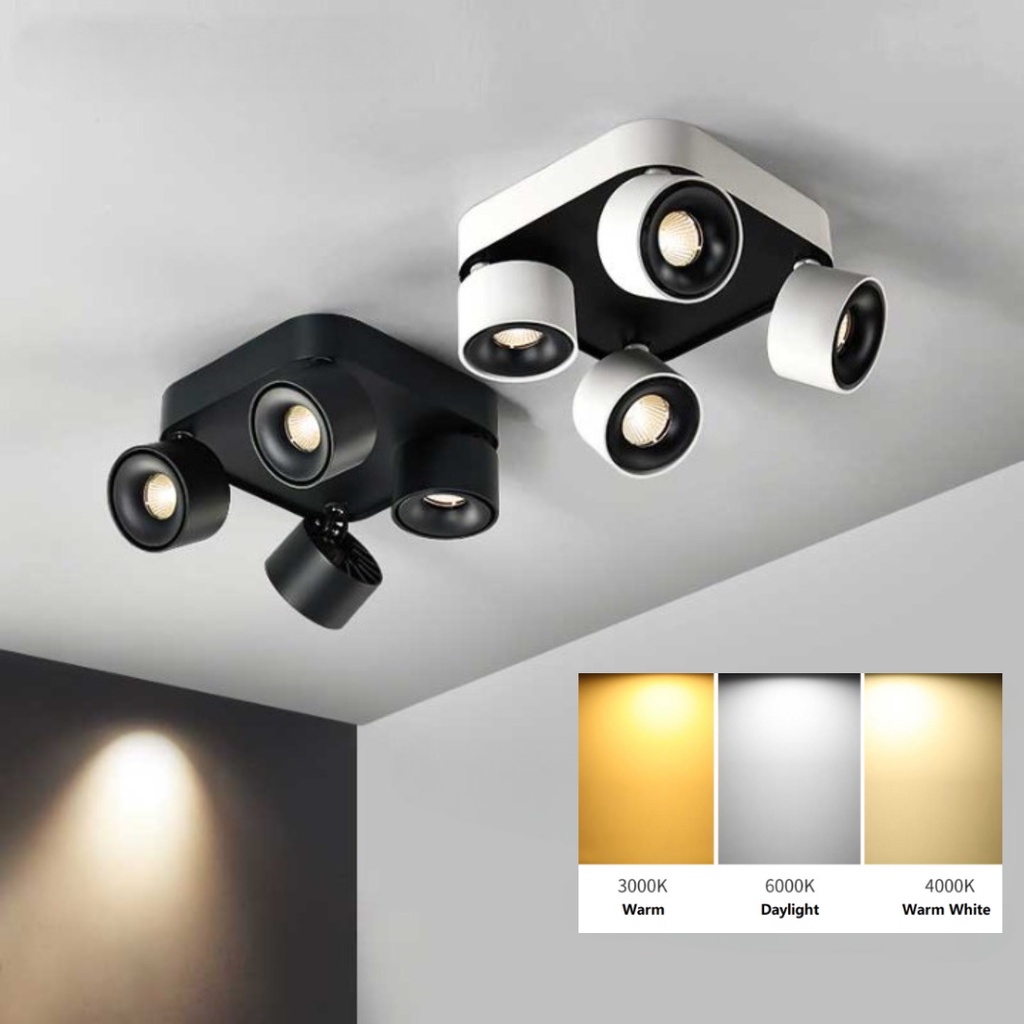 PLH Modern COB Ceiling Rotatable Spot Light for Living Room Bedroom ...
