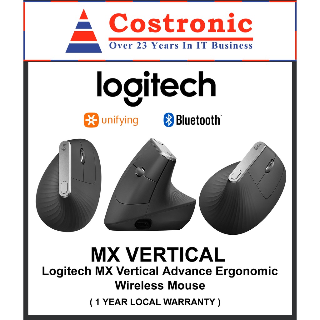 LOGITECH MX VERTICAL ADVANCE ERGONOMIC MOUSE | Shopee Singapore