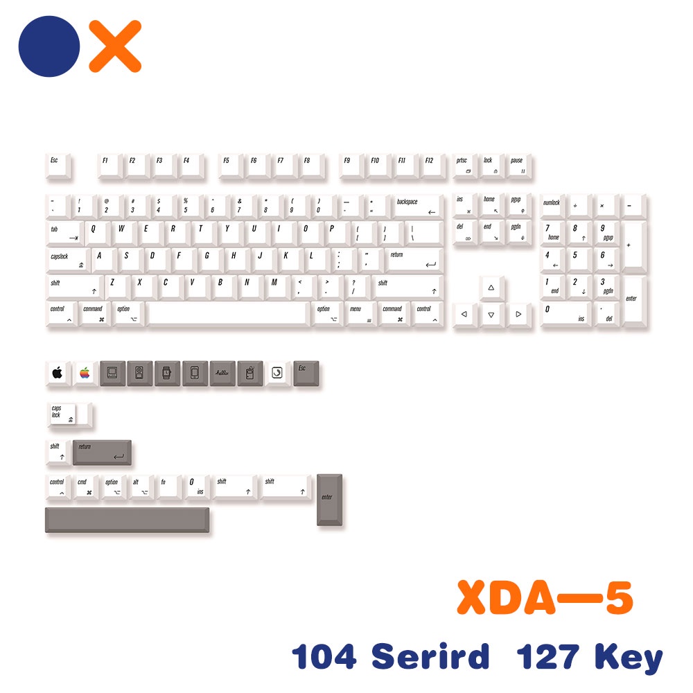 Royal Kludge Xda keycaps Sublimation keycaps137 Keys Honey Milk Keycaps ...