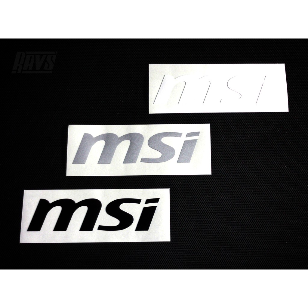MSI logo sticker / cutout vinyl sticker | Shopee Singapore