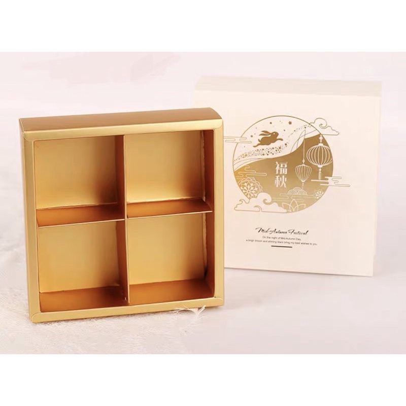 [SG Ready Stock] Mid Autumn Mooncake 4 Compartments Drawer Gift Box for ...