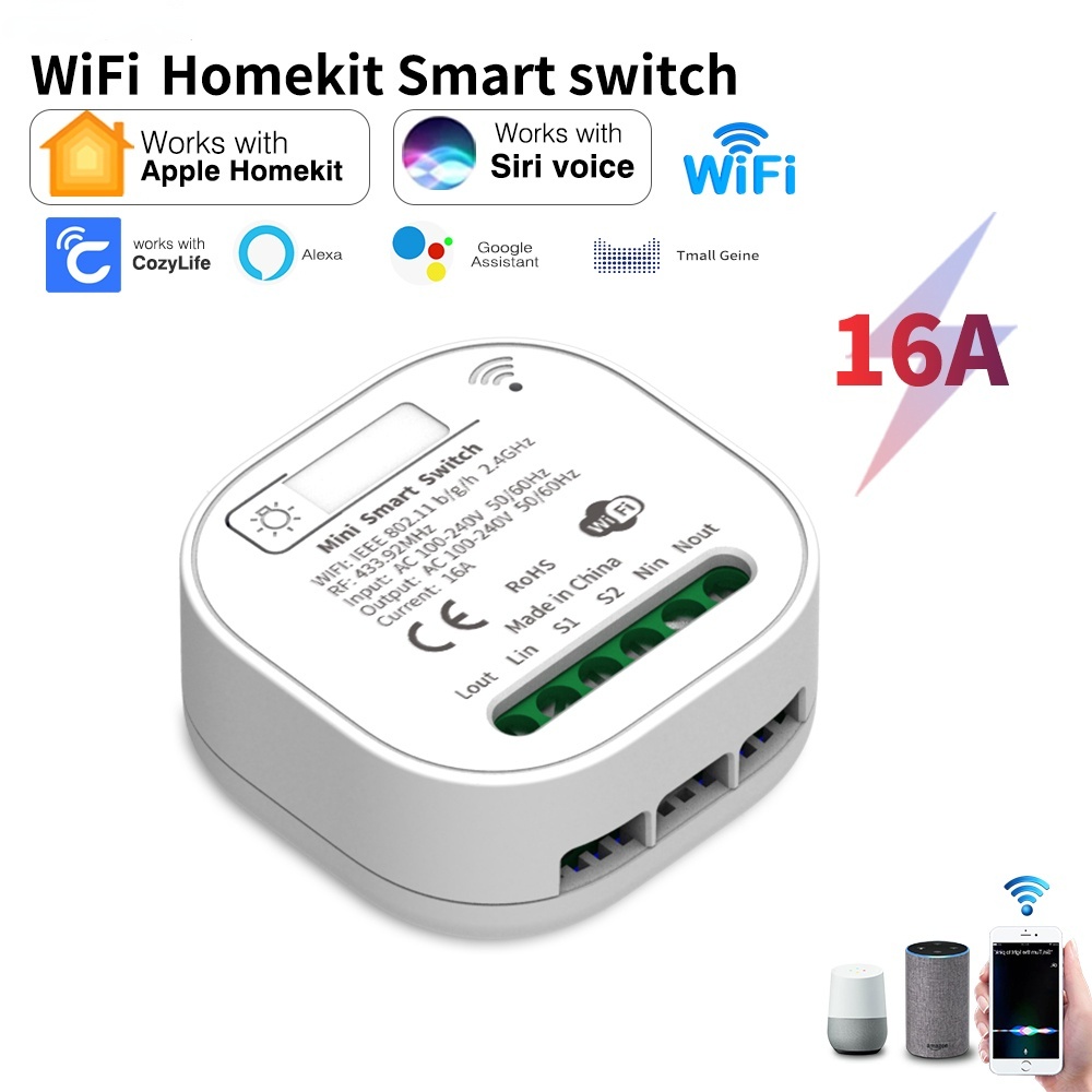 Homekit Wifi Smart Switch Controller Breaker Switch Wireless Switch DIY ...