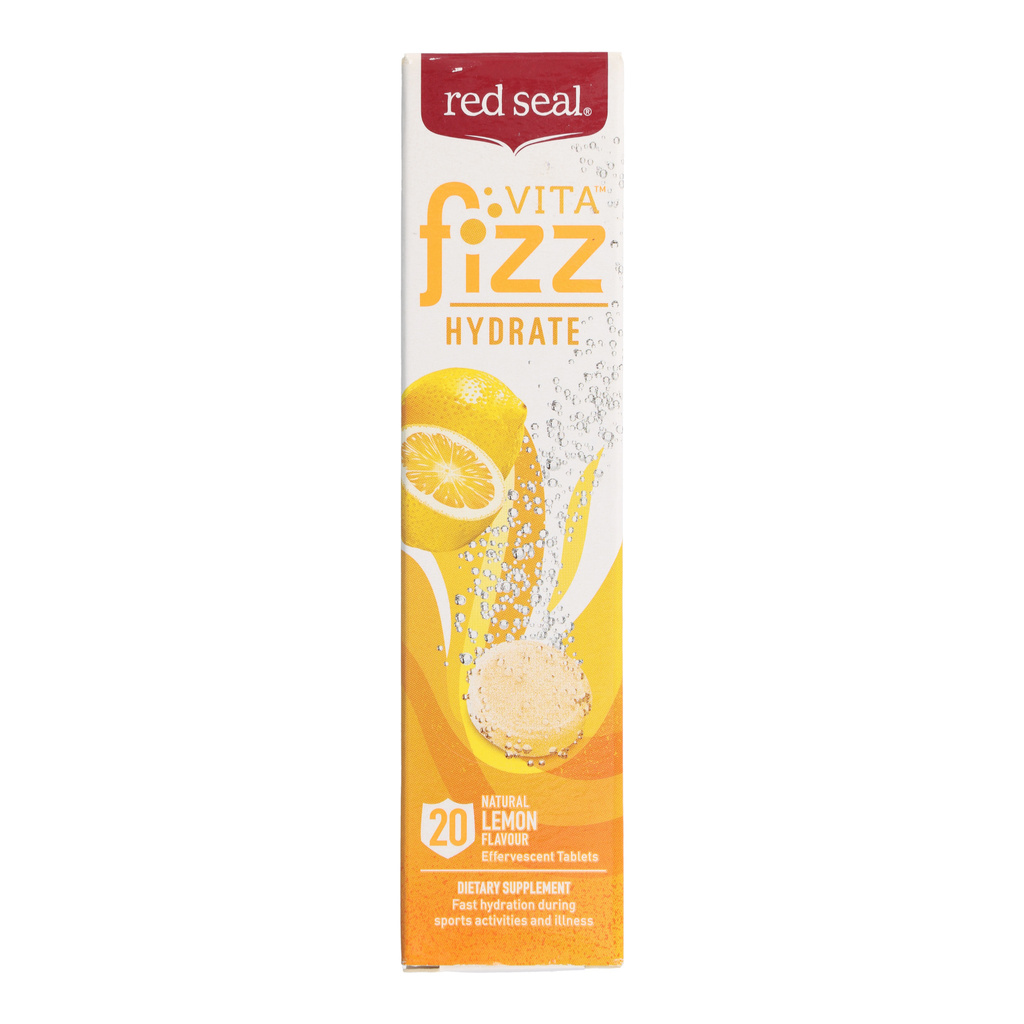 Red Seal VitaFizz Effervescent Tablets Hydrate Lemon Vitamin C | Shopee ...