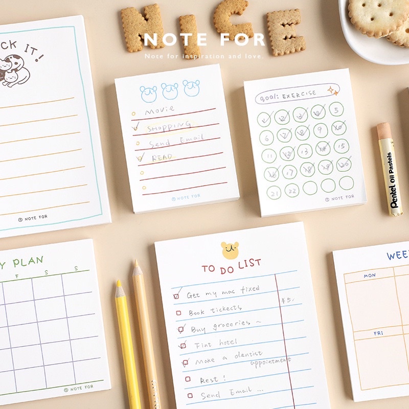 memo note 100 sheets Notes Office Guestbook Memo Pads notepad | Shopee ...