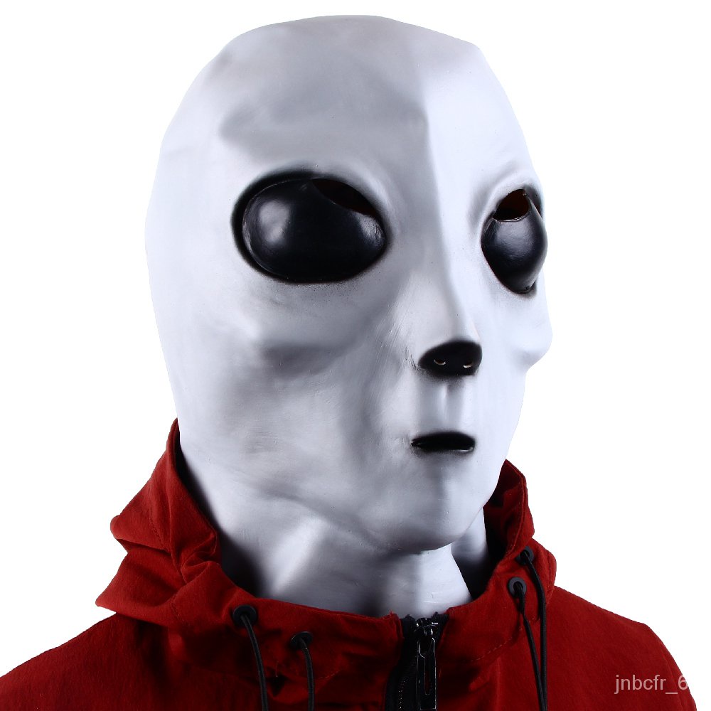Face mask💯Creepy Alien Latex Mask Halloween Horror Fancy Dress Cosplay ...