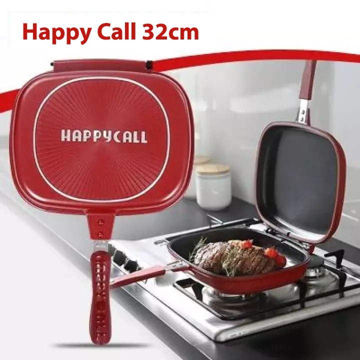 32cm Happy Call Nonstick Frying Pan Functional Handle Double Sided ...