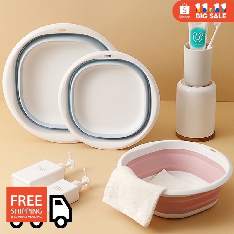 Premium Collapsible Basin / Portable Collapsible Washing Pail ...