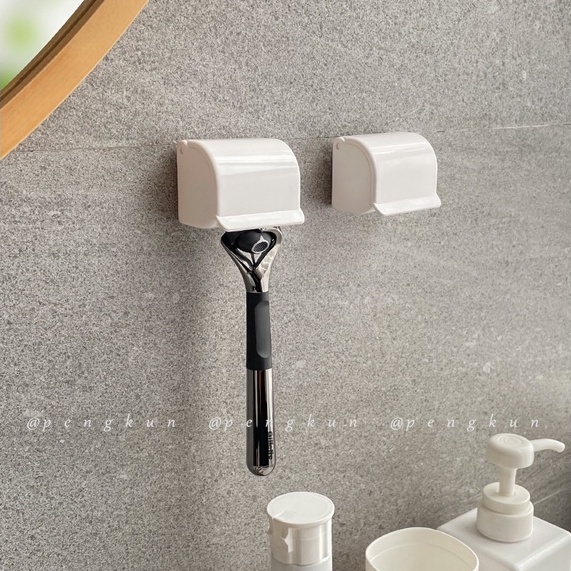 Japanese-style simple razor bracket wall-mounted shelf, wall-mounted ...