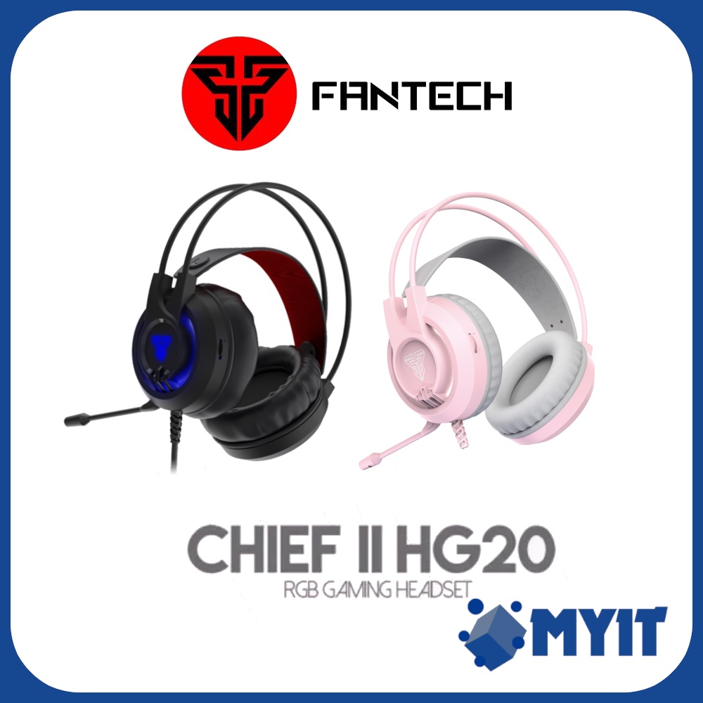 FANTECH HG20 CHIEF II RGB Over-Ear Gaming Headset With Mic (Black ...