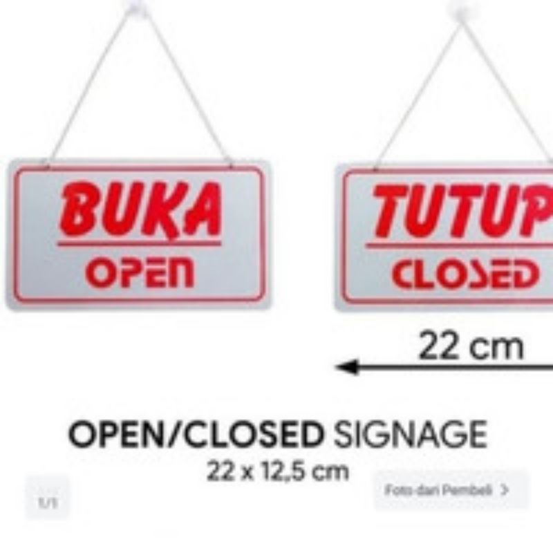 Acrylic Open Close Board Plate Open Close With Chain/Stamp Plate bh ...